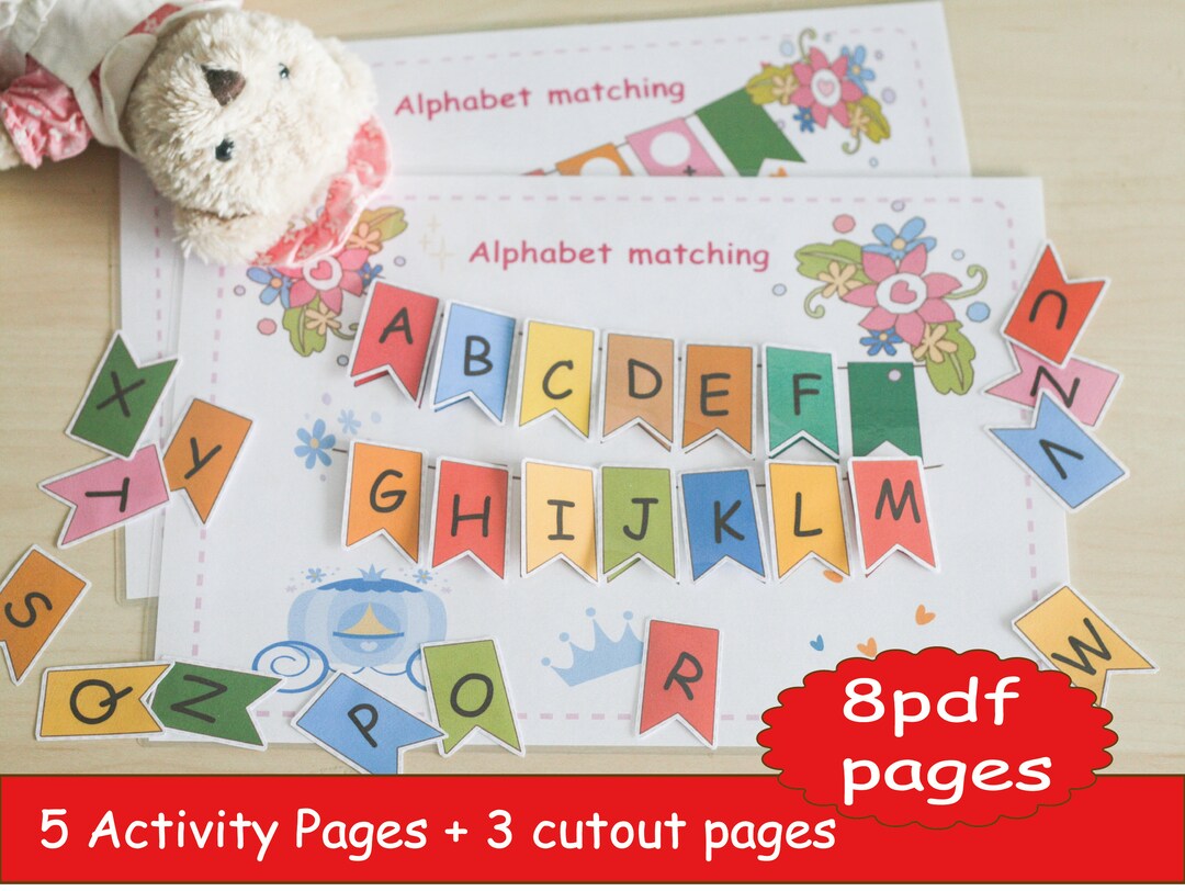 Alphabet Matching Activity ,princess Alphabet Maching,uppercase and ...