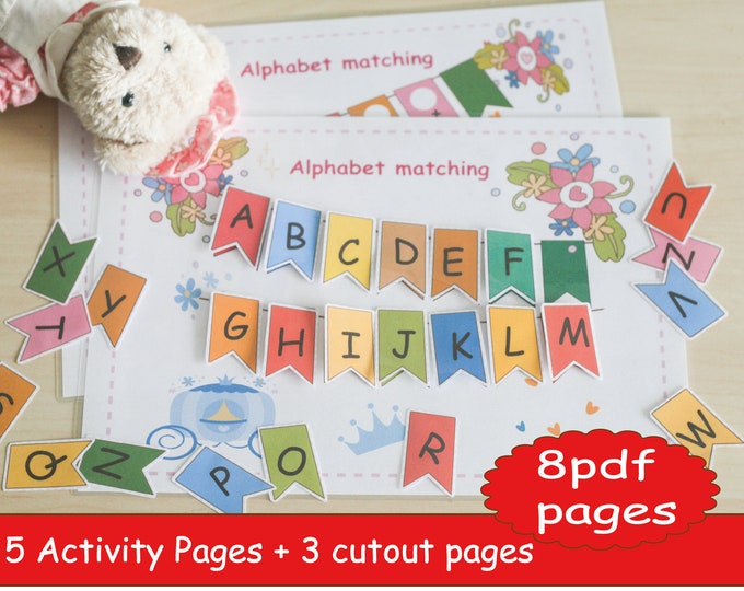 Alphabet Matching Activity ,train Alphabet Maching,uppercase and ...