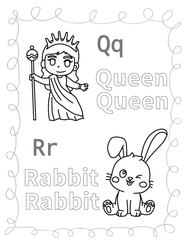 ABC Coloring Page ,printable Alphabet Worksheet,homeschooling Resource ...