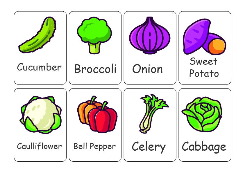 Montessori Cards,printable Flash Cards,printable 3 Parts Cards ...