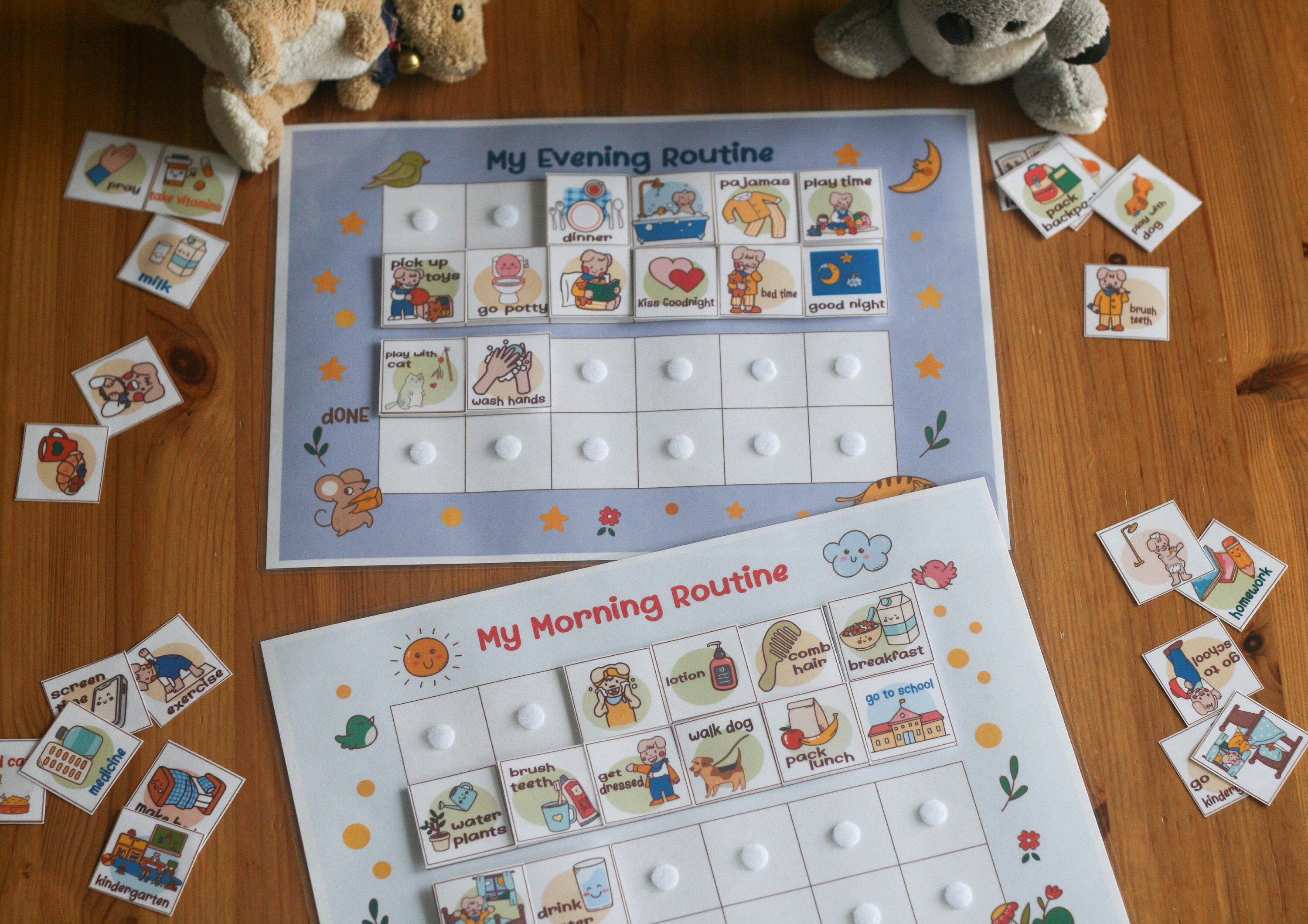 Chore Chart for Kids,daily Routine,morning Routine,evening Routine ...