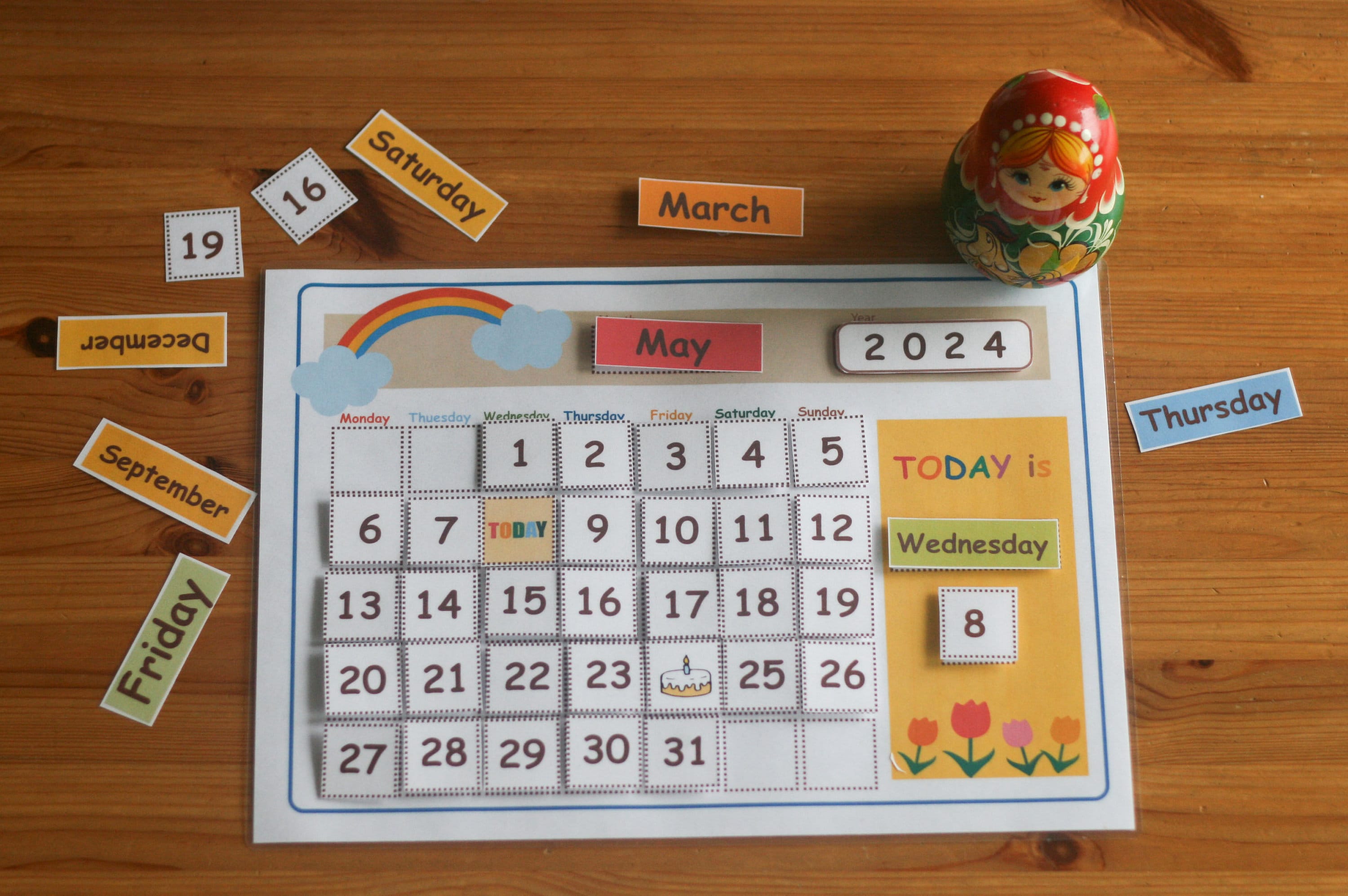 Kids Calendar,monthly Kids Calendar,printable Calendar for Kids ...