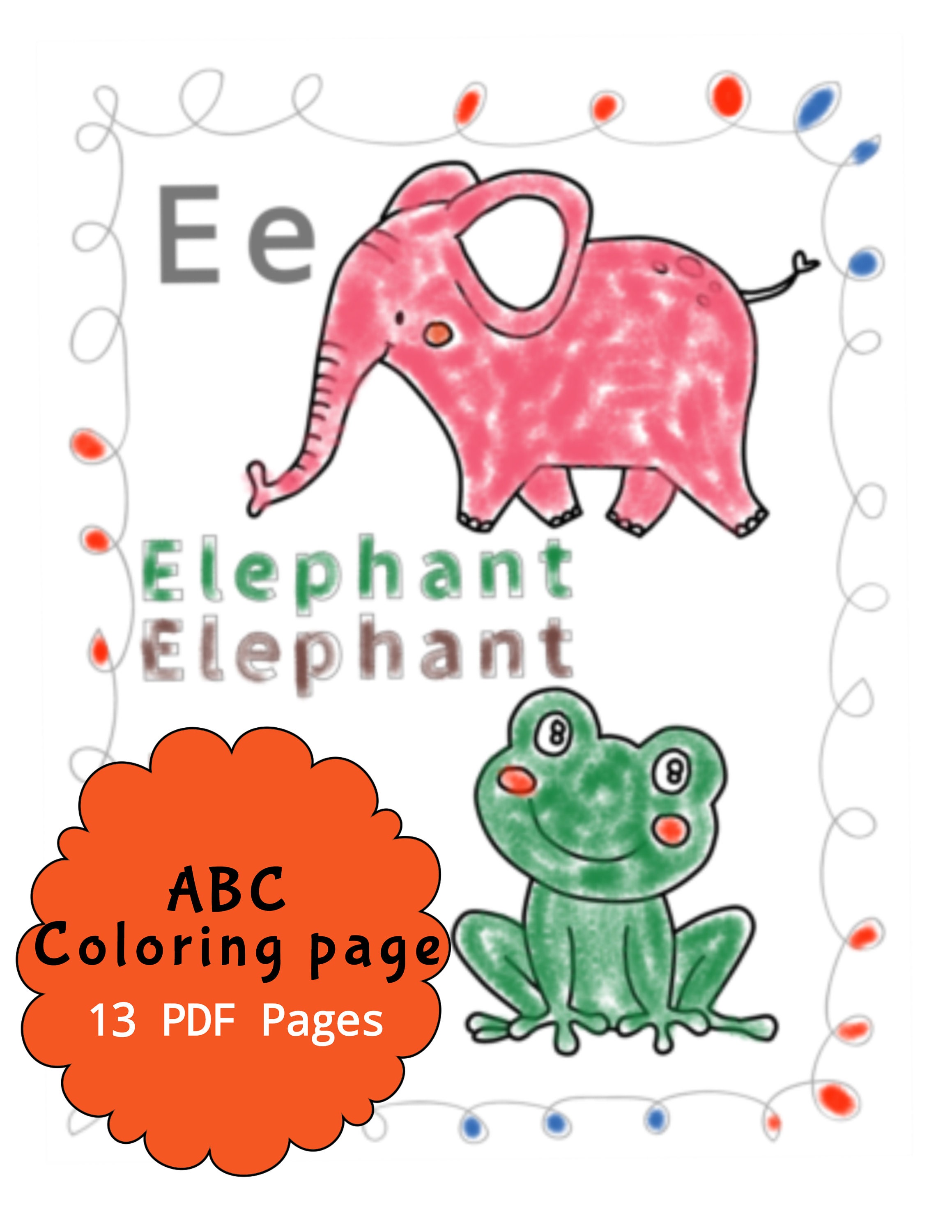 ABC Coloring Page ,printable Alphabet Worksheet,homeschooling Resource ...