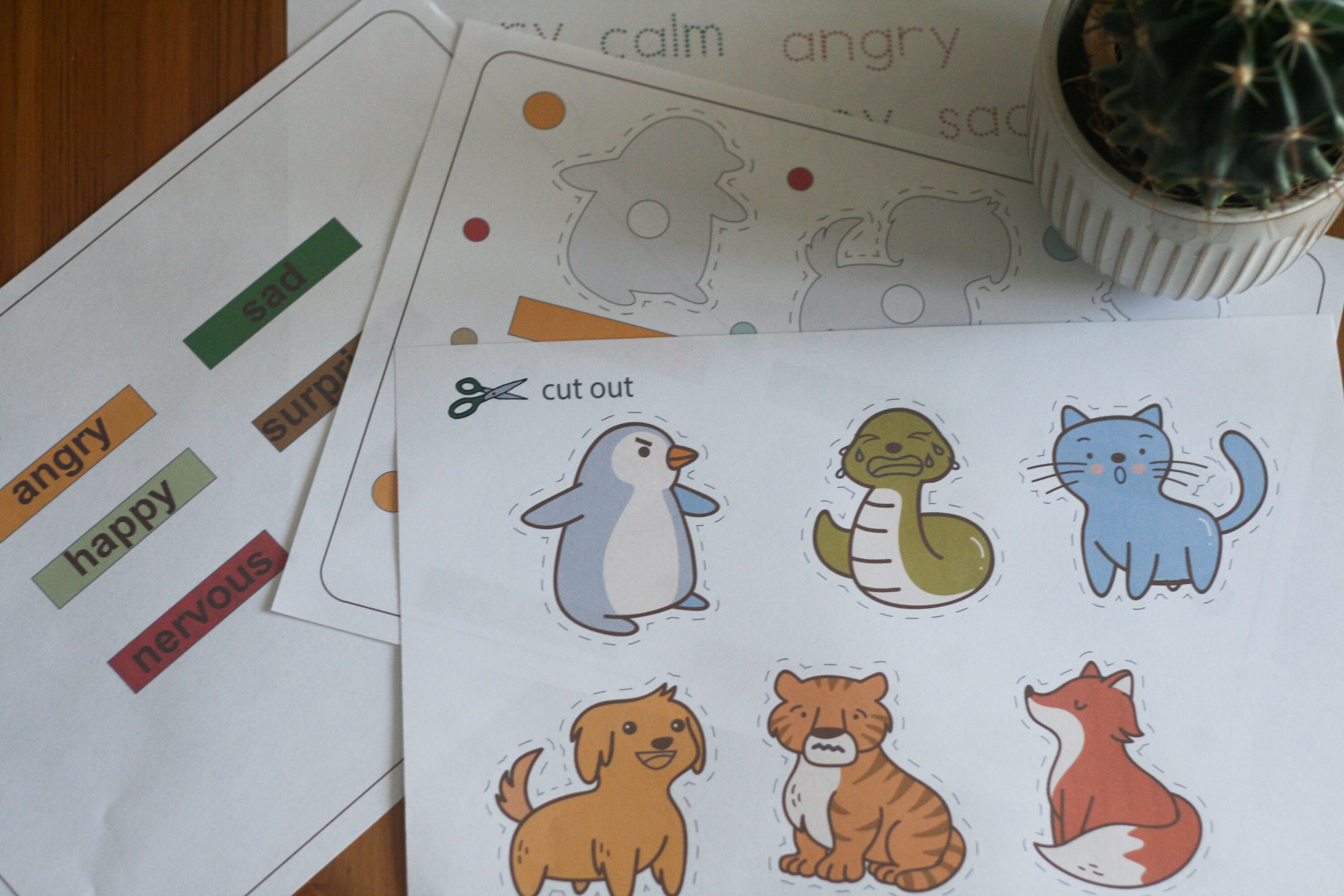 Emotions Activity for Kids, Preschool Activity Busybook Page Emotions ...