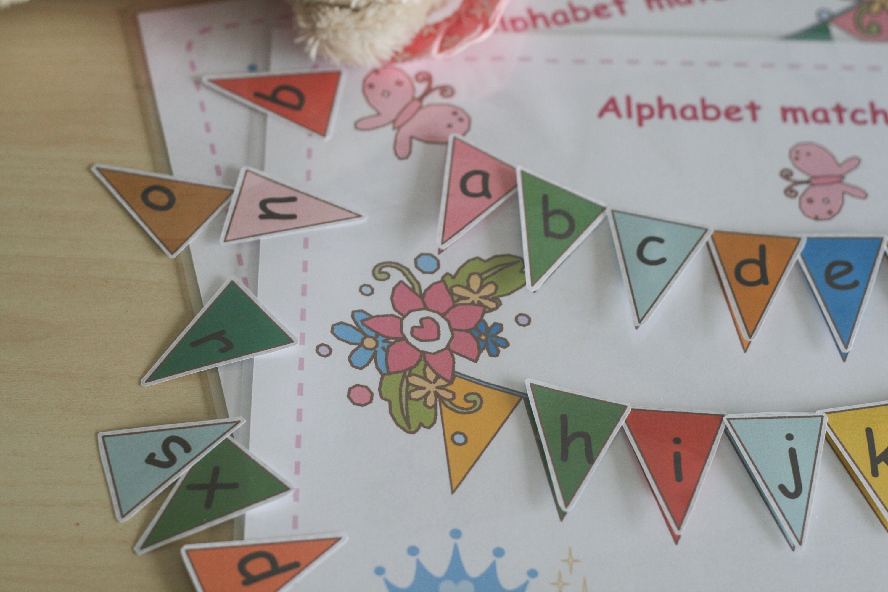 Alphabet Matching Activity ,princess Alphabet Maching,uppercase and ...