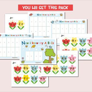 Alphabet Matching Activity Letter Match Montessori Printable Upper ...