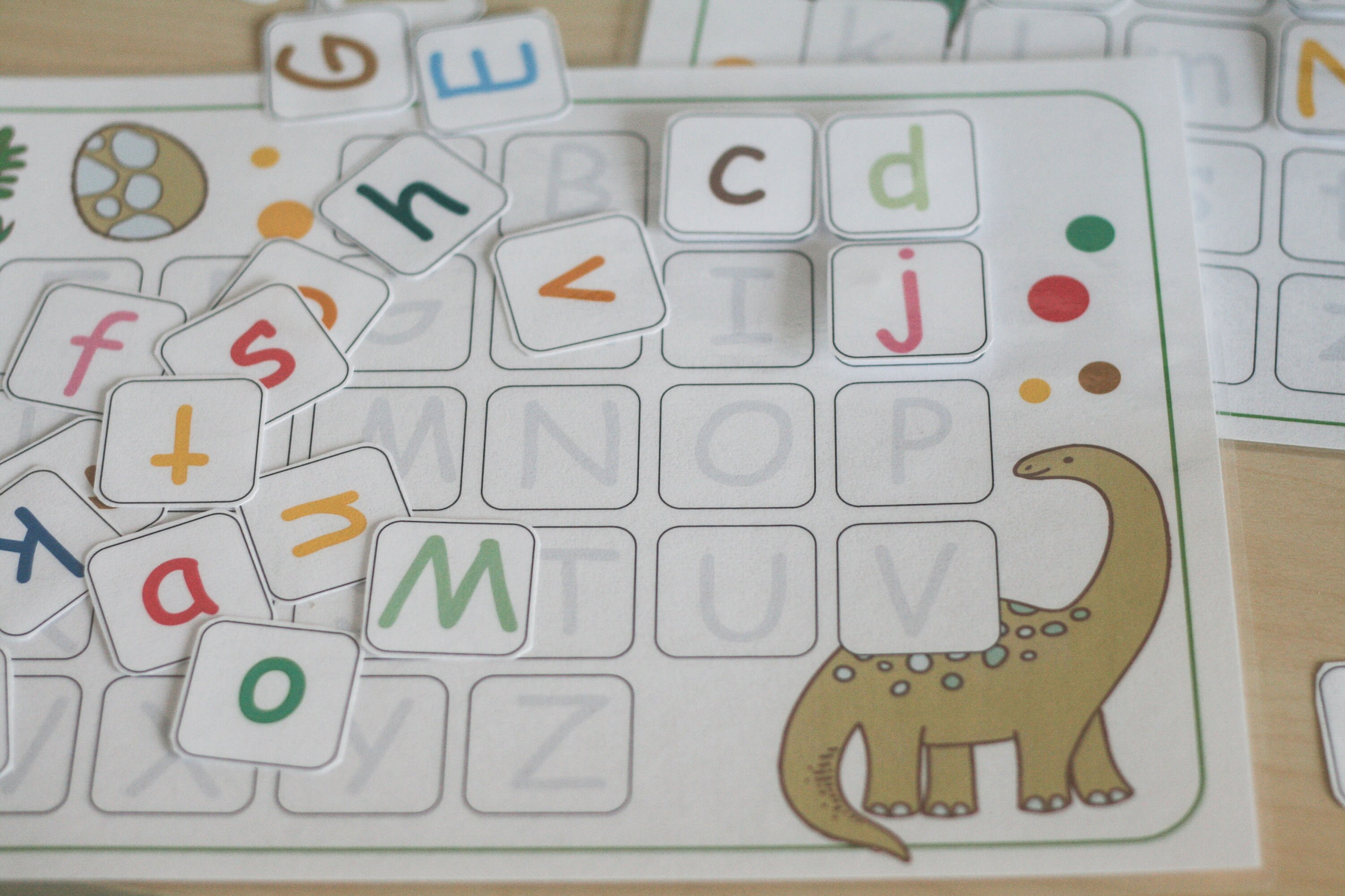 Alphabet Matching Activity ,dinosaur Alphabet Maching,uppercase and ...
