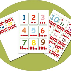 Number Printable Flashcards, Busy Book, Flash Cards, Baby Flash Cards ...