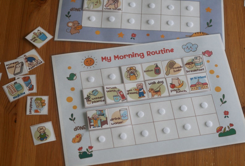 Chore Chart for Kids,daily Routine,morning Routine,evening Routine ...