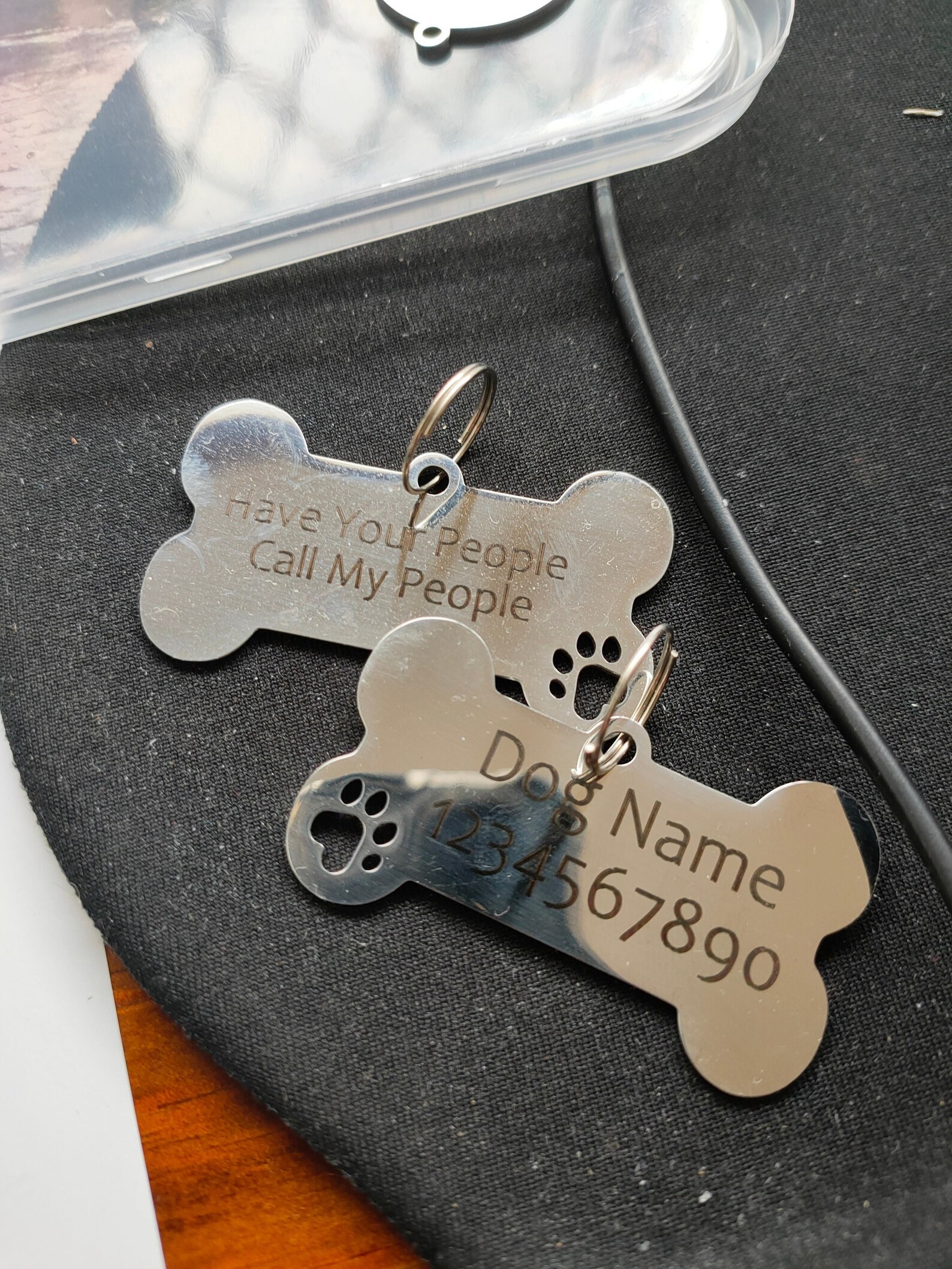 Small Bone Shape-custom Dog Tag in Gold, Silver, Engraved Stainless ...