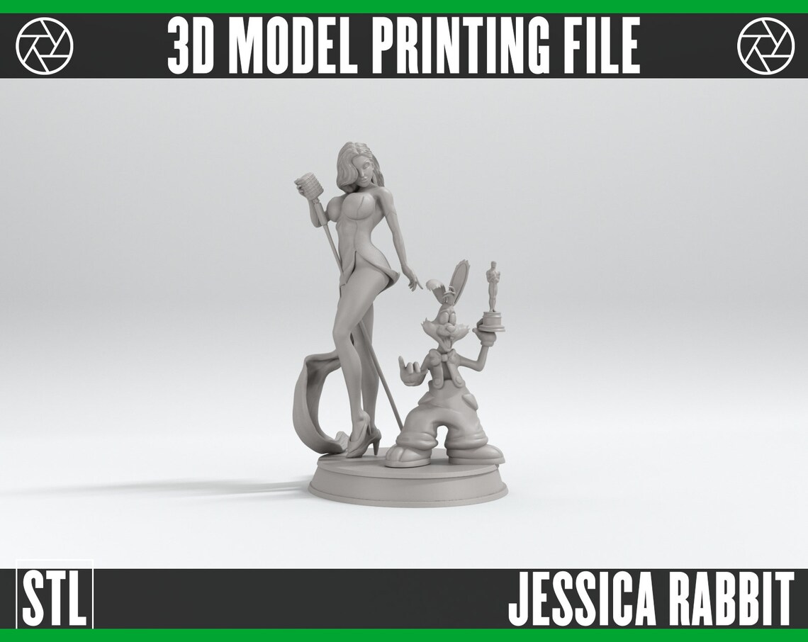 Jessica Rabbit 3D Model Jessica Rabbit Stl File Jessica | Etsy