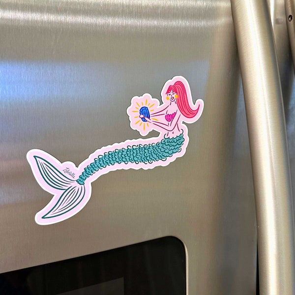 Mermaid Magnet - Etsy