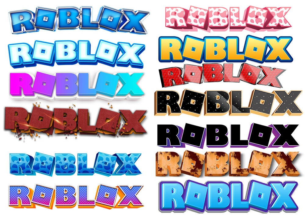 Logotipo de Roblox png roblox texto 3d letras roblox idea | Etsy