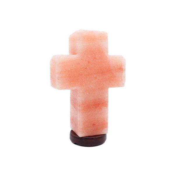 Himalayan Salt Cross Salt Lamp - Etsy