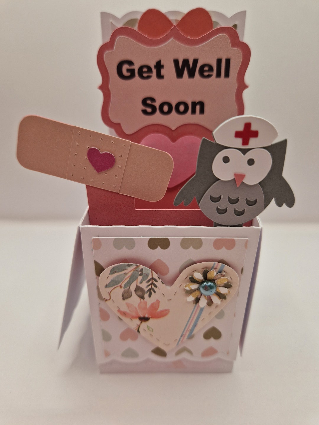 Get Well Soon Box Card - Etsy