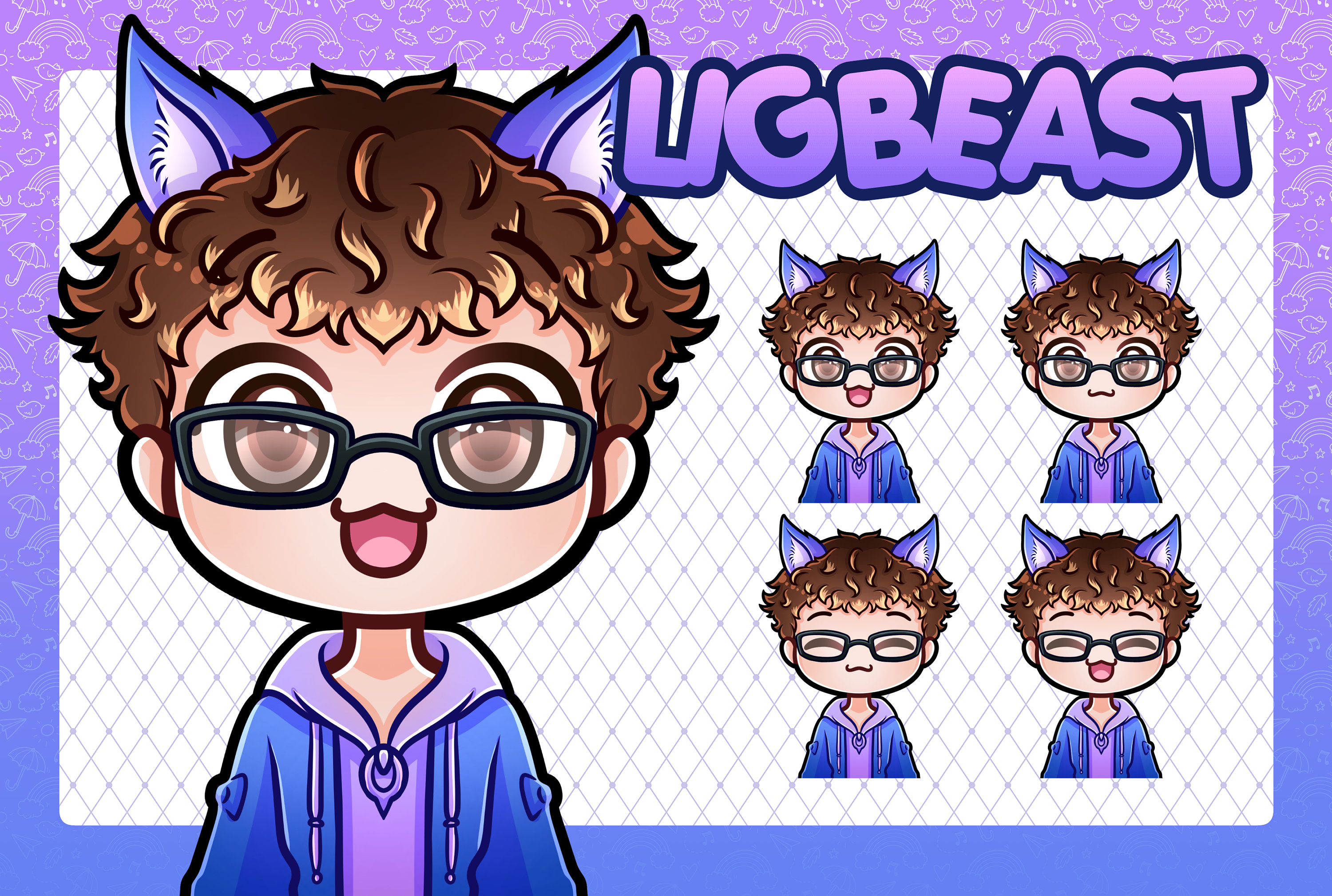 Custom Cute YCH Pngtuber Avatar / Twitch, Discord, Youtube Streamers ...