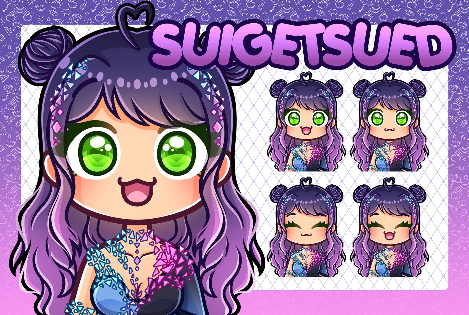Custom Cute YCH Pngtuber Avatar / Twitch, Discord, Youtube Streamers ...