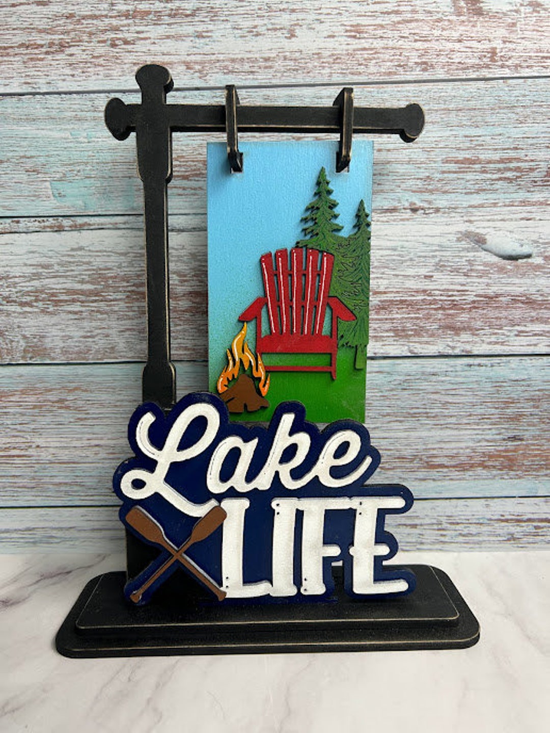Tabletop Garden Flag LAKE LIFE Add-on - DIGITAL Download - Etsy