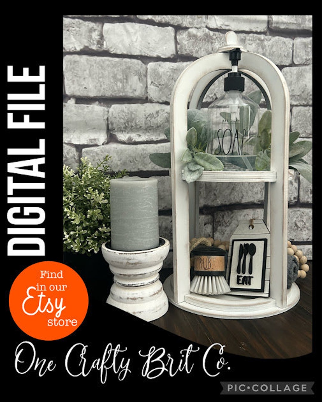 Two Tier Arched Tray - DIGITAL FILE - Etsy