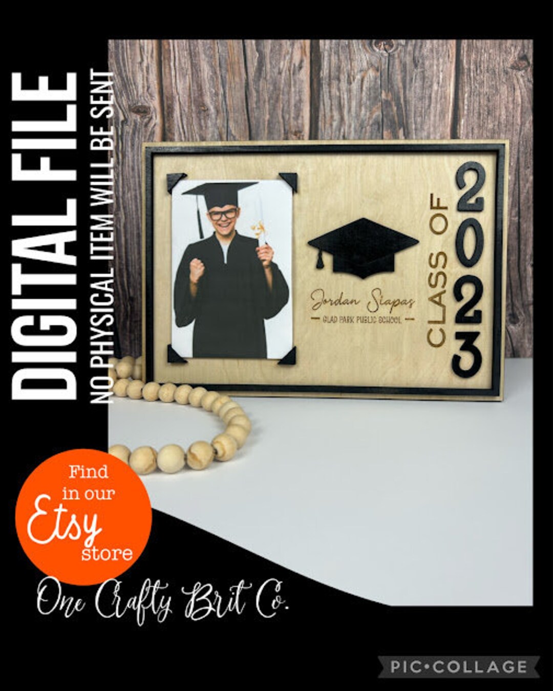 Graduation Frame 4x6 Photo - DIGITAL FILE - Etsy