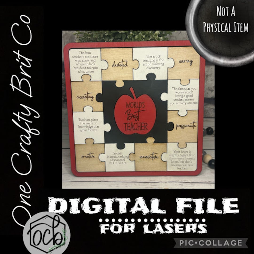 Teacher Puzzle - DIGITAL FILE - Etsy
