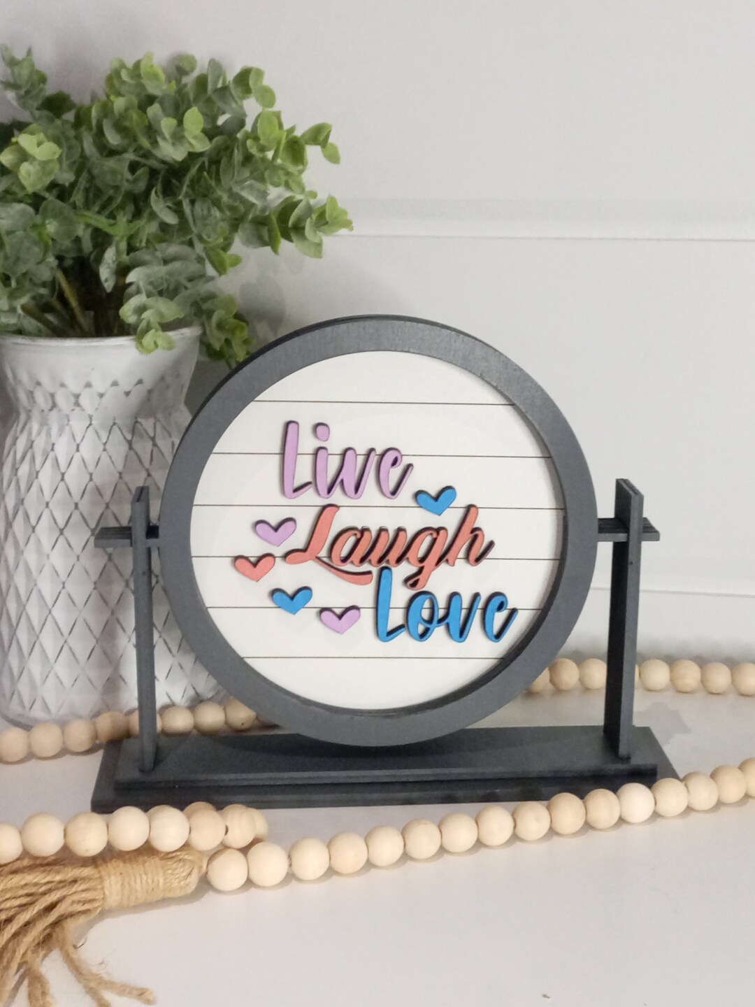 Live Love Laugh Insert Digital File for Sign Sitter - DIGITAL FILE ONLY ...