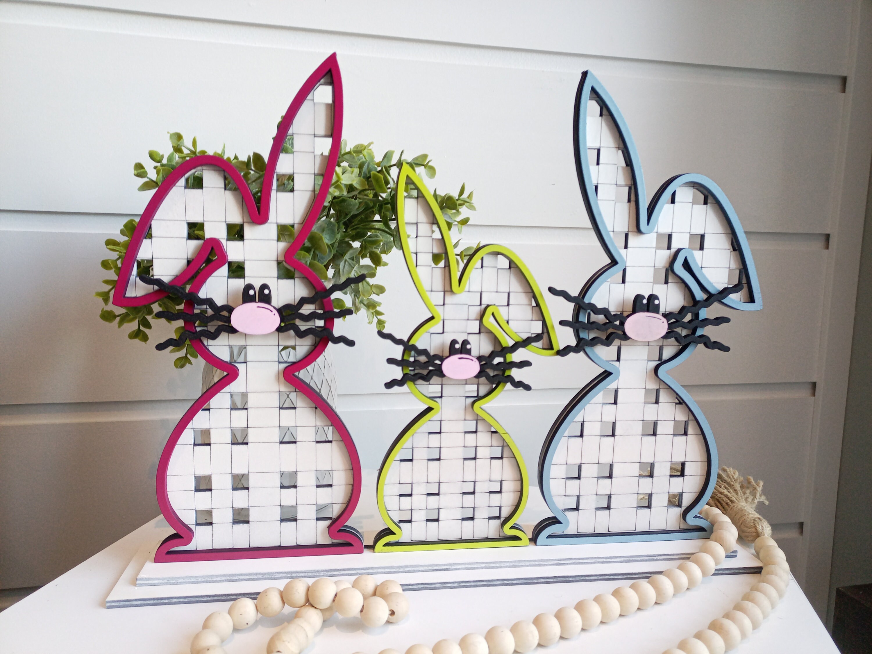Triple Standing Bunnies DIGITAL FILES - Etsy