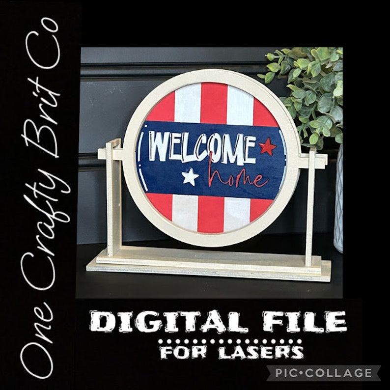 Welcome Home Insert Only - DIGITAL FILE (includes Round and Square ...