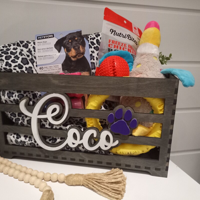 Dog Toy Box - Etsy