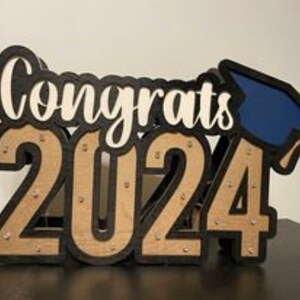 Grad 2024 Lamp - DIGITAL FILE 1/8" Material - Etsy