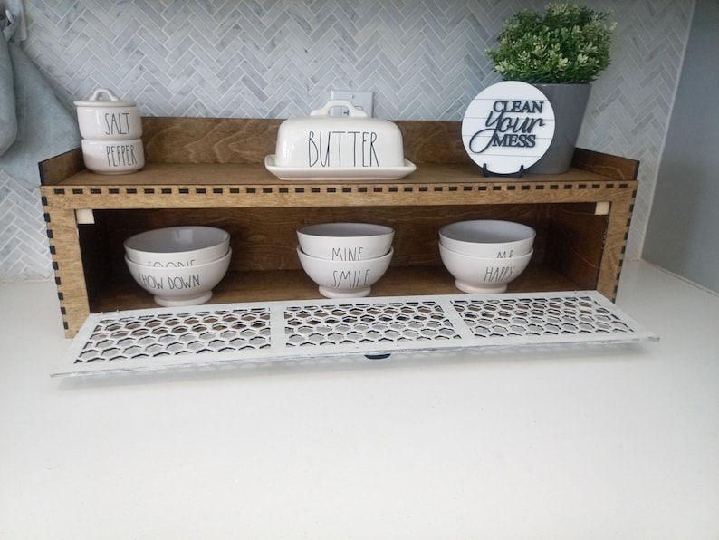 30" Wide Countertop Faux Chicken Wire Box / Shelf - DIGITAL FILE. Not a ...