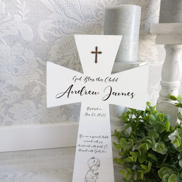 Baptism Cross - Etsy