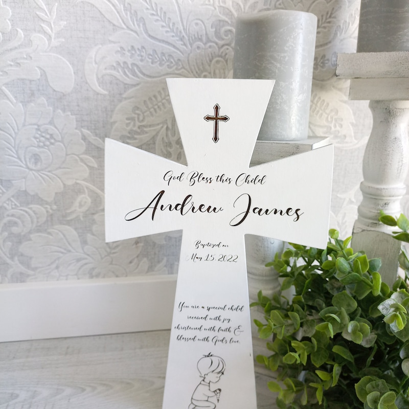 Baptism Cross Svg - Etsy
