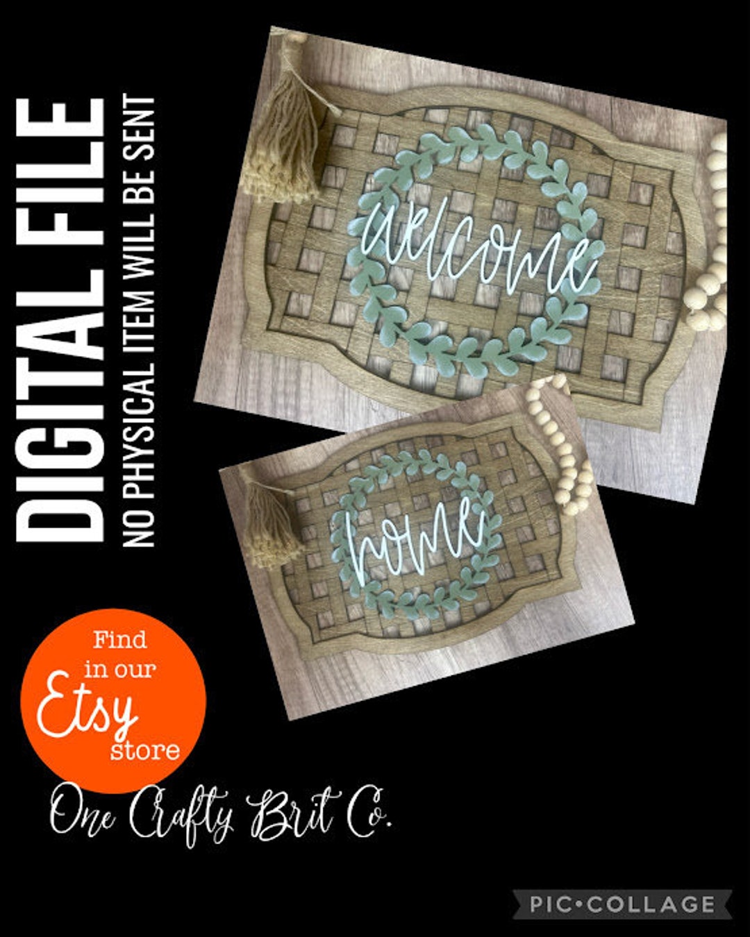 Welcome Sign Home - DIGITAL FILE - Etsy