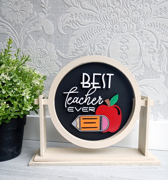 Best Teacher Ever Insert DIGITAL FILE - Etsy