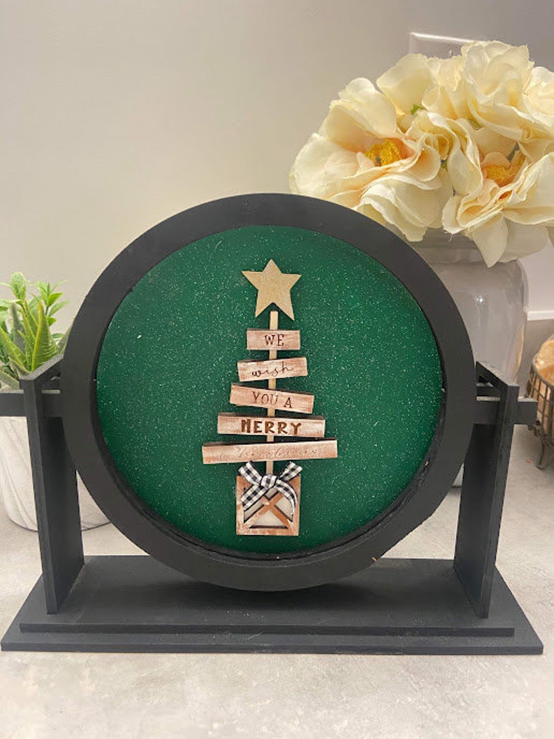 Christmas Tree Insert Only - DIGITAL FILE (includes Round and Square ...
