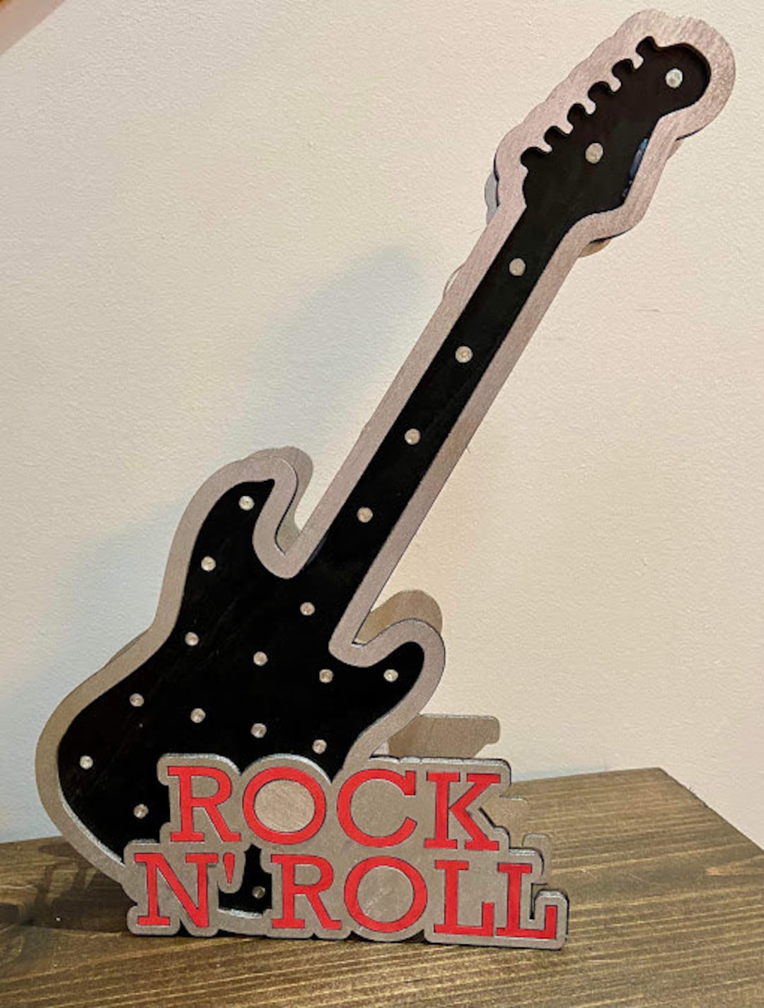 Guitar Rock N' Roll Lamp - DIGITAL FILE 1/8" Material - Etsy
