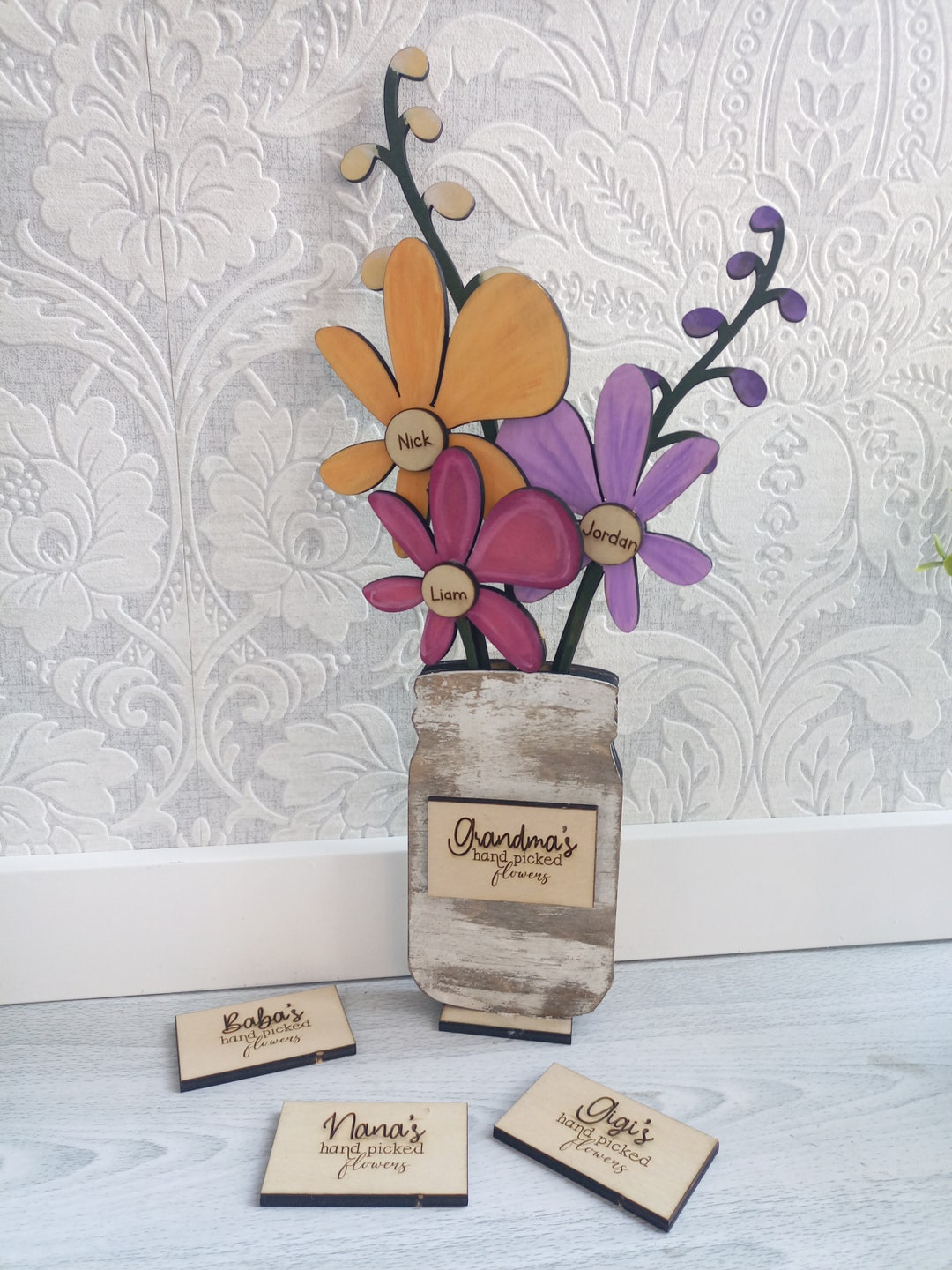 Mother's Day Mason Jar Flowers - Etsy