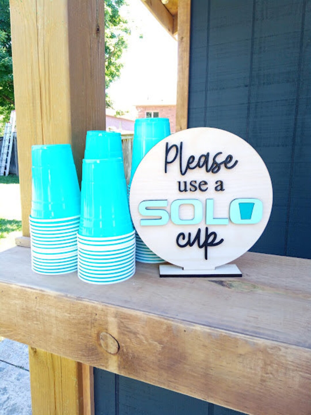 Please Use a Cup Sign - DIGITAL FILE - Etsy