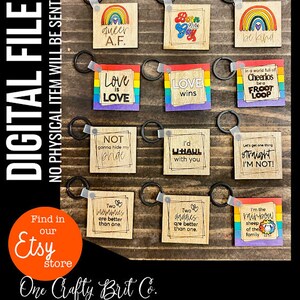 Pride Keychains - DIGITAL FILE - Etsy
