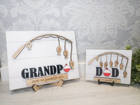Dad Fishing Grandfather Sign DIGITAL FILE - Etsy