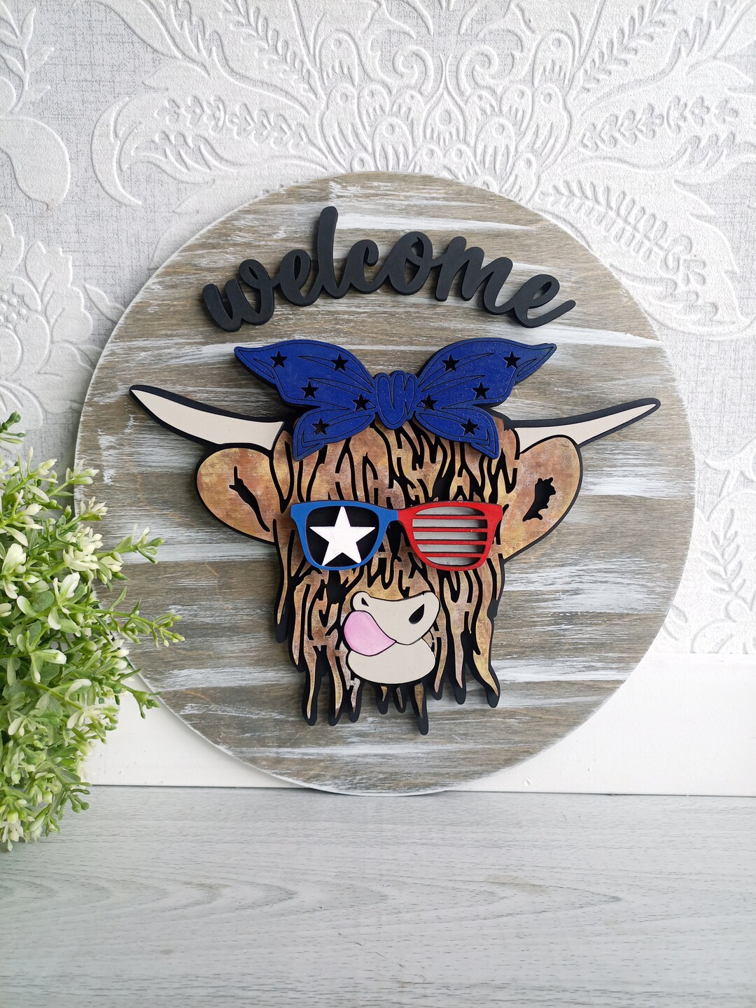 Interchangeable Highland Fuzzy Cow - DIGITAL FILE - Etsy