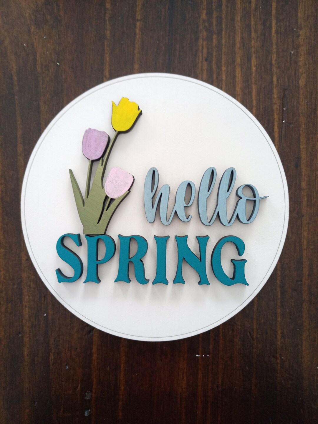 Hello Spring Insert Digital File for Sign Sitter - DIGITAL FILE ONLY - Etsy