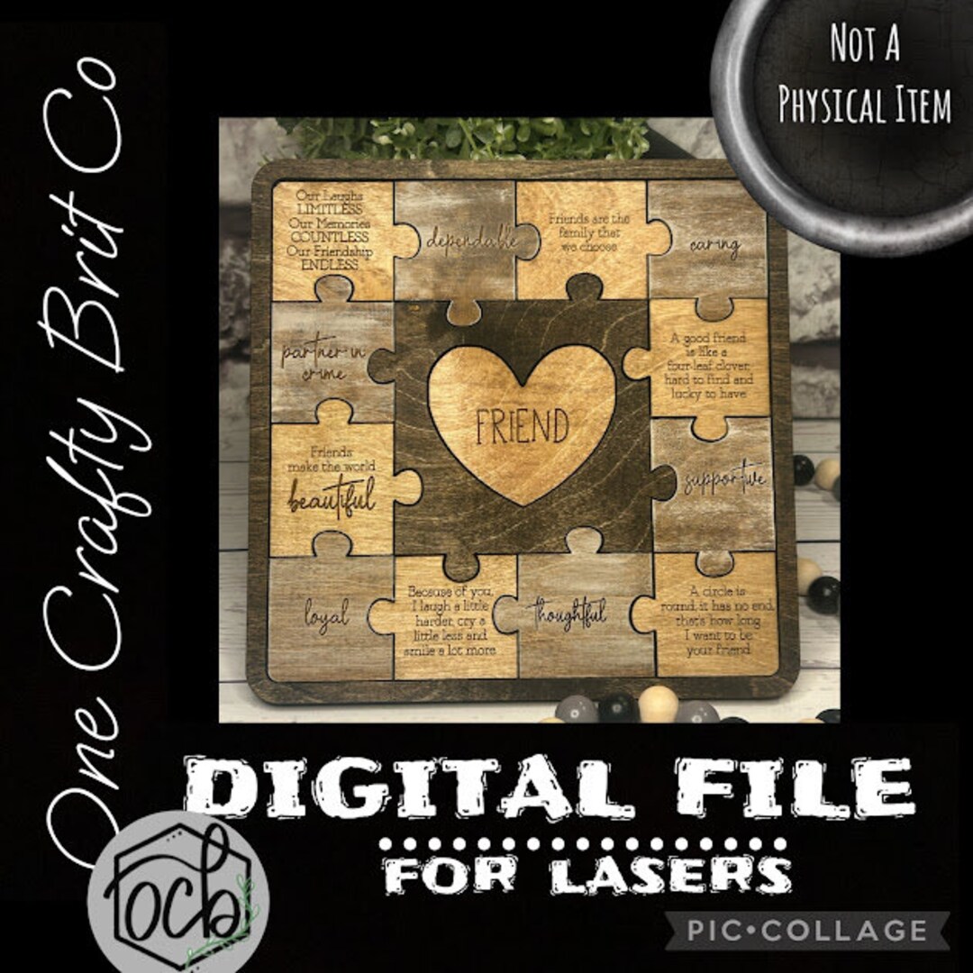 Friend Puzzle - DIGITAL FILE - Etsy