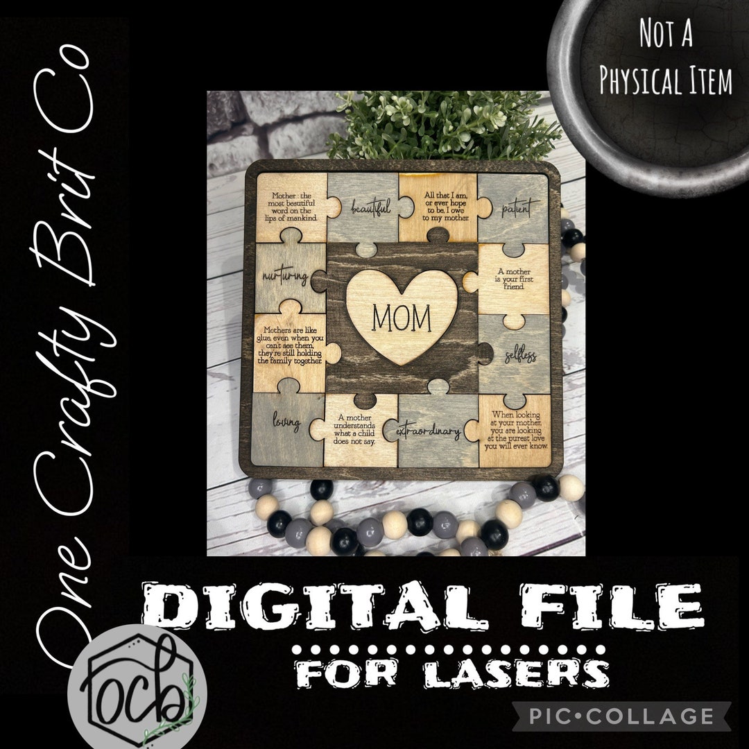 Mom Puzzle Mother's Day - DIGITAL FILE - Etsy