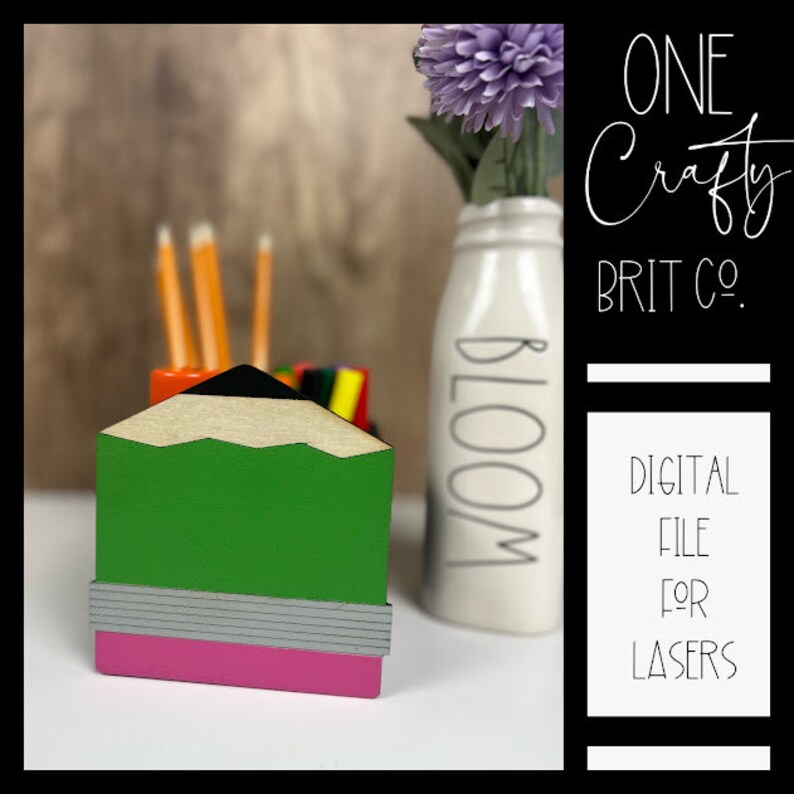 Pencil Caddy 4- Section - DIGITAL FILE - Etsy