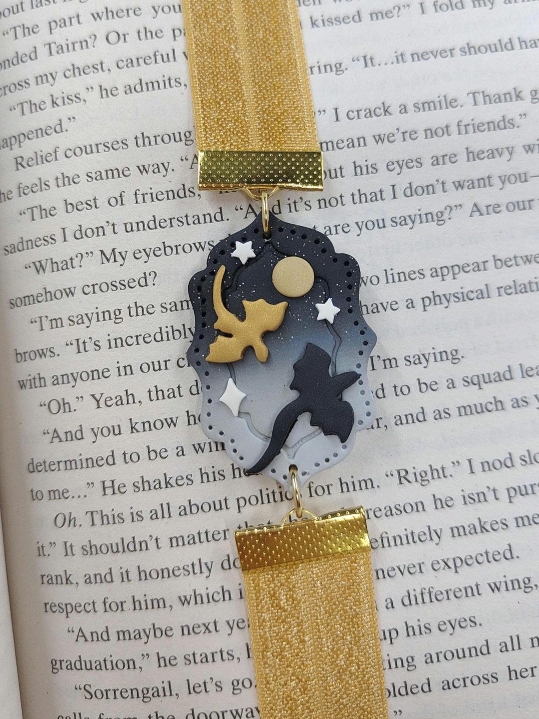 Dragon Polymer Clay and Elastic Bookmark Journal Marker Deluxe Bookmark ...