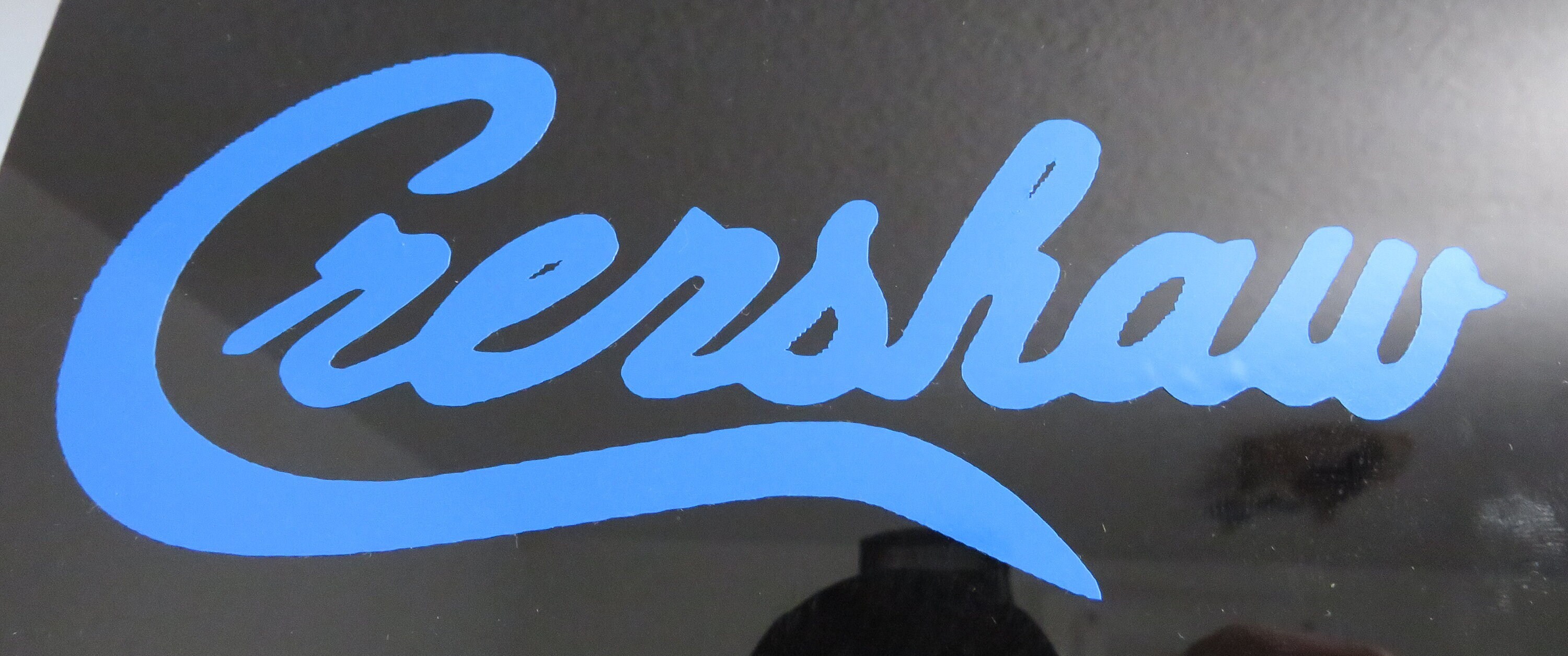 Crenshaw the Marathon Continues Blue Decal Made in LA - Etsy