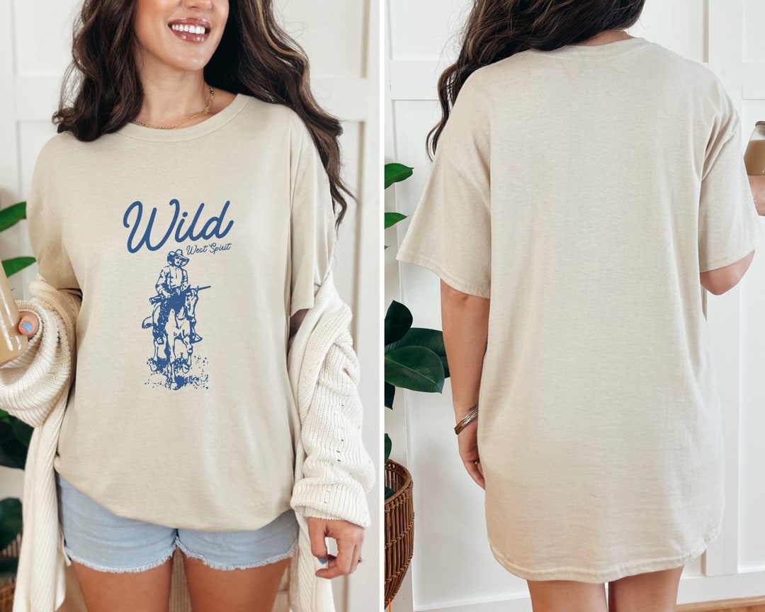 Wild West Spirit Tee, Western T Shirt for Women, Vintage Old West ...