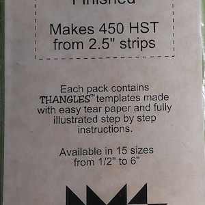 Thangles 2.0" Finished and Two Thangle Block of the Month Patterns - Etsy